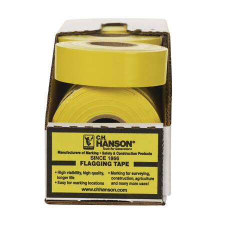 C.H. Hanson C.H. Hanson 300 ft. L X 1.2 in. W Plastic Flagging Tape Yellow 17024 | Zoro